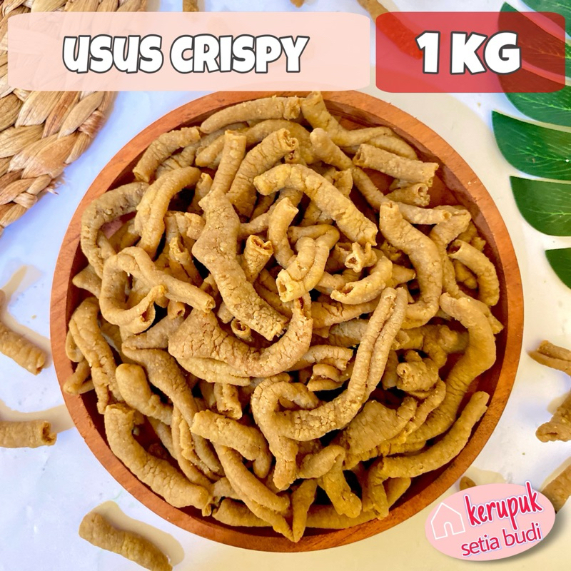 Jual USUS CRISPY ORIGINAL GURIH RENYAH 1KG (1000 GRAM) | Shopee Indonesia
