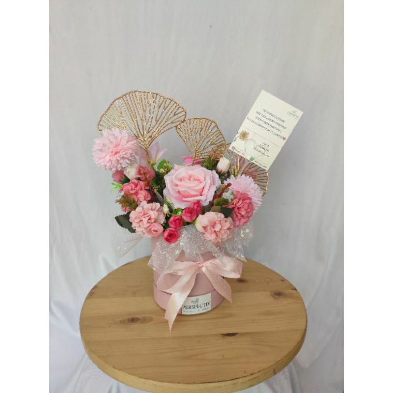 Jual BLOOM BOX/BUNGA BOX/ Ginkgo bloom box/hadiah ceremonial/grand ...