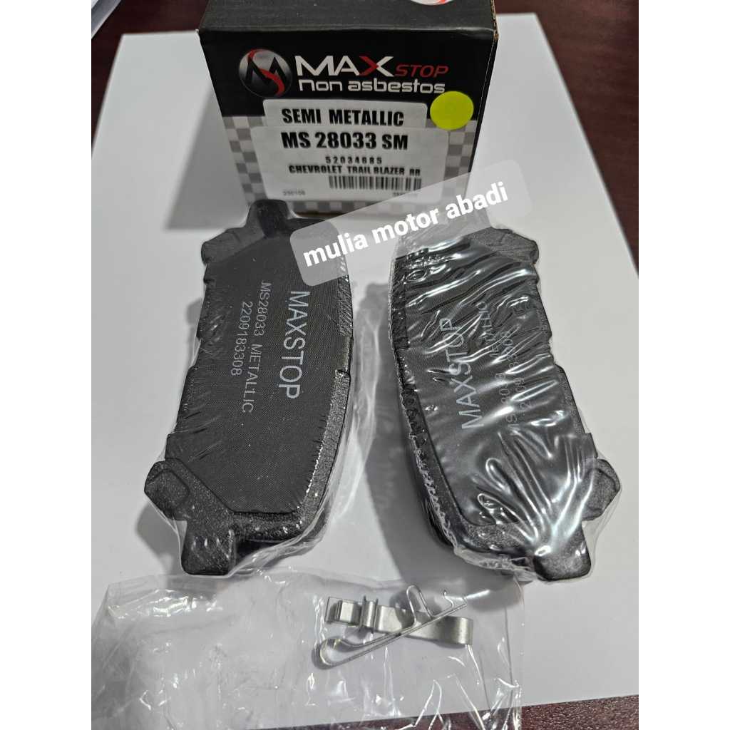 Jual Brake pad kampas rem belakang Chevrolet trail blazer 2012 Isuzu mux mu-x 2017 maxstop ...