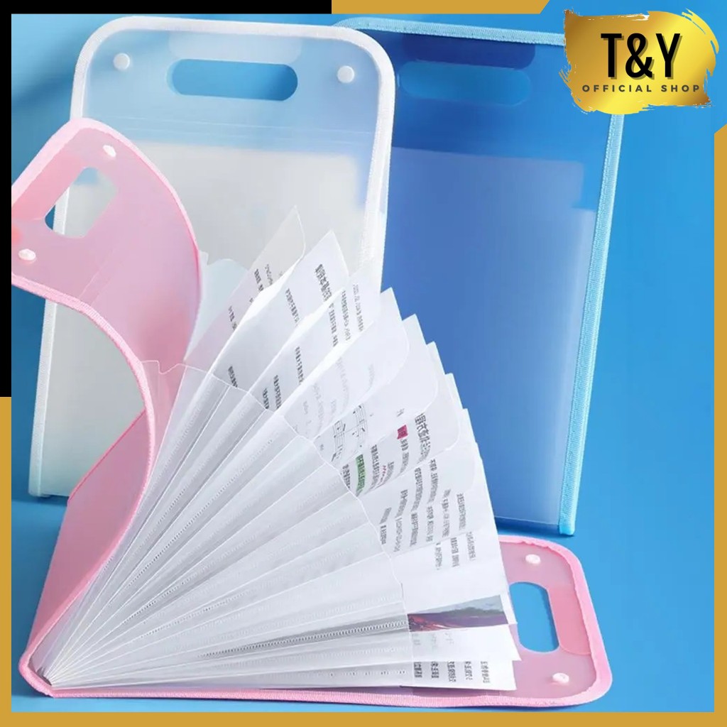Jual T&Y Tas file Handle Warna Tas File 13 Sekat Map Tas Dokumen A4 ...