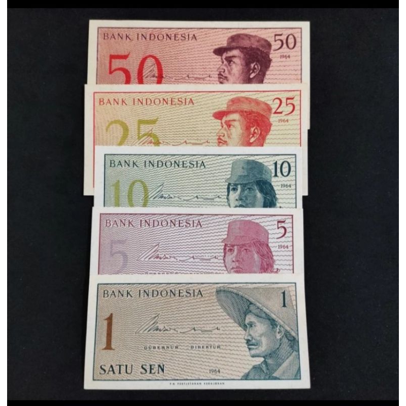 Jual uang kuno indonesia set dwikora 1-50 sen 1964 asli | Shopee Indonesia