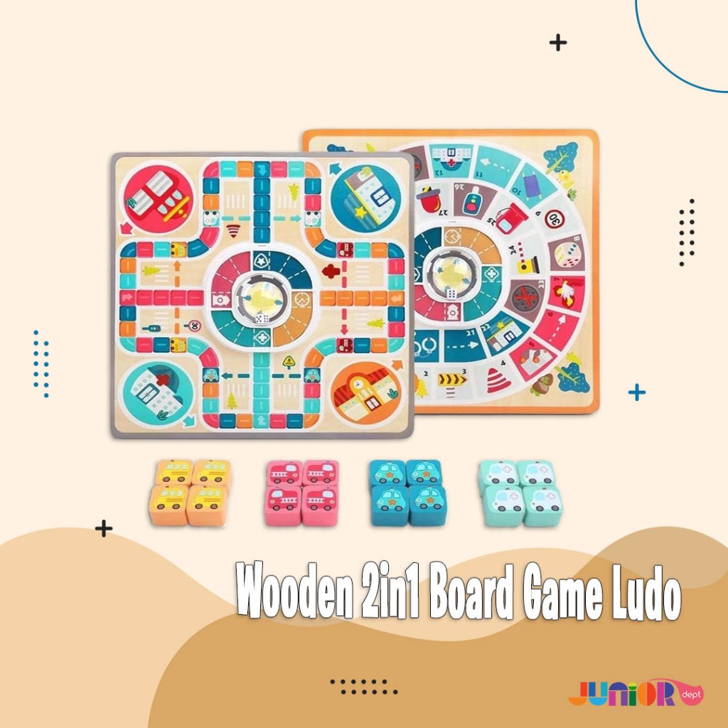 Jual Wooden 2in1 Board Game Ludo and Snack & Ladder/Family Game ...