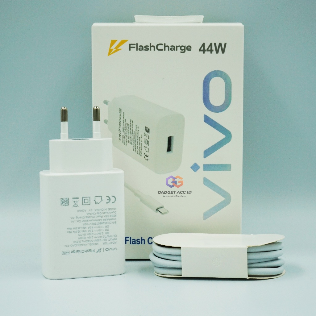 Jual Charger Vivo Type C 44W Flash Charger V23 V21 V25PRO X70 Original ...