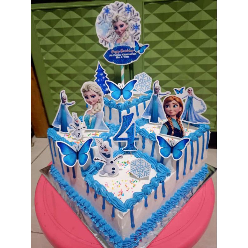 Jual Topper Ulang Tahun Frozen (Costum Nama) | Shopee Indonesia