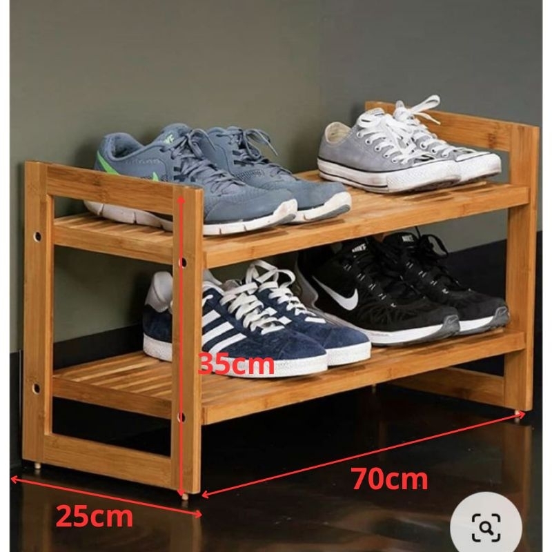 Jual Rak Sepatu 2 Susun Ukuran Lebar 25cm Tinggi 35cm Panjang 70cm ...