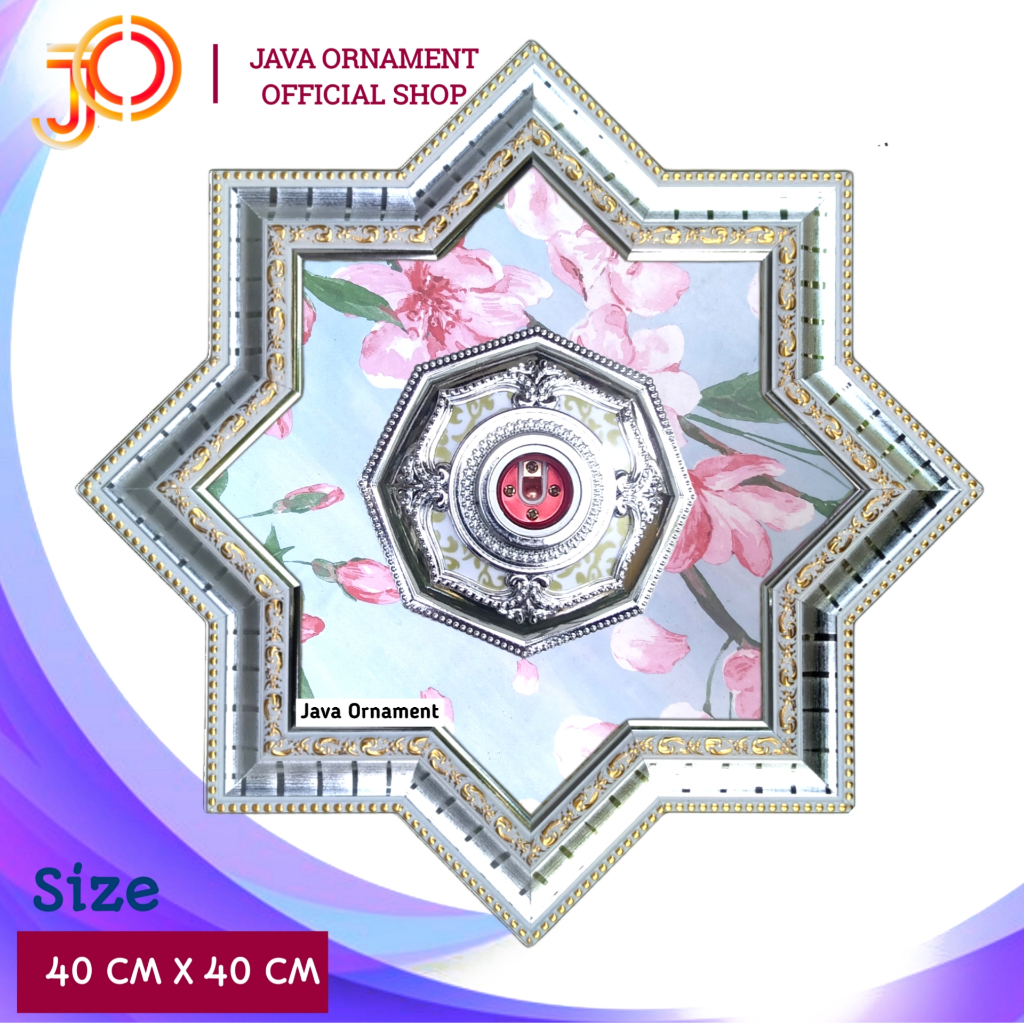 Jual Pitingan Lampu Hiasan lampu Plafon PVC Bahan Lis figura Ornamen ...