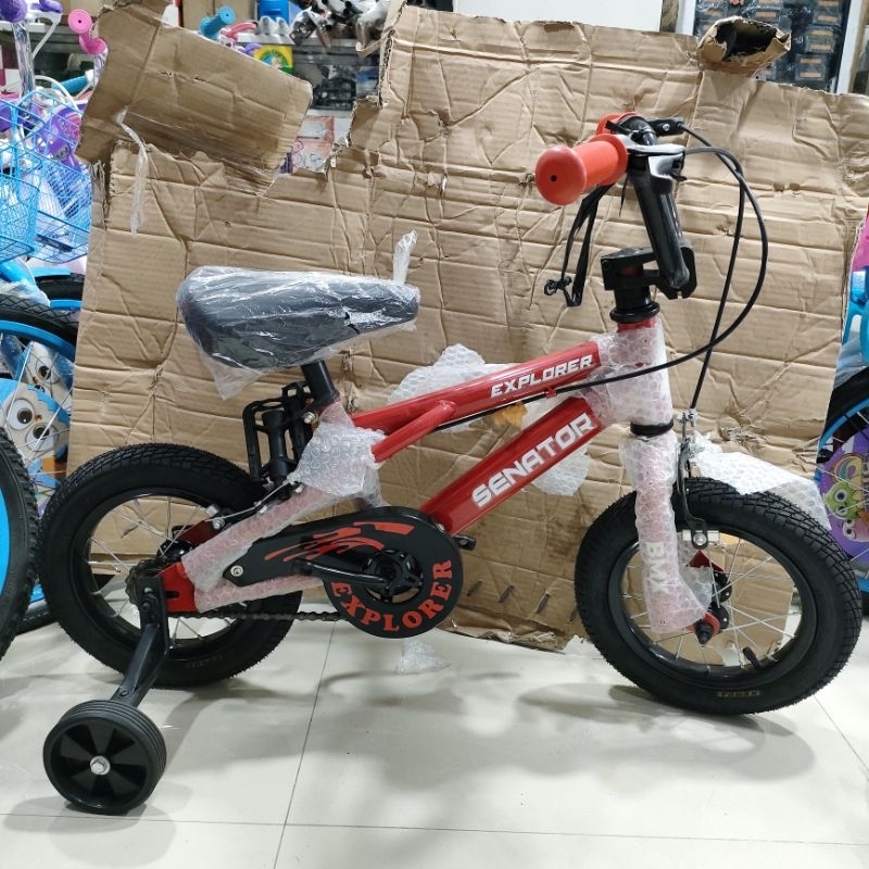 Jual sepeda anak BMX 12 in 16 in 18 in senator explorer roda empat ban ...