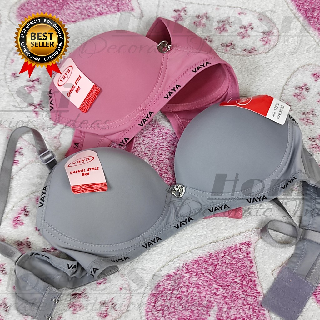 Jual Bra Vaya Casual Style Tanpa Kawat Cup A-B Kait 2 Art 17232 | Shopee Indonesia