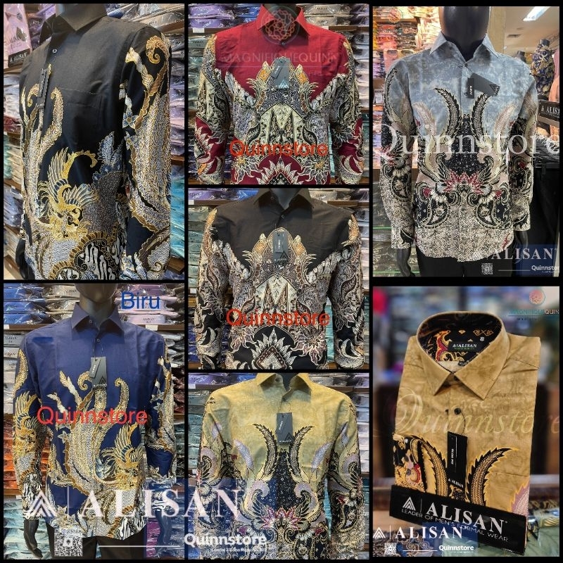 Jual ALISAN Original Kemeja Batik Lengan Panjang - SLIM FIT - Motif ...