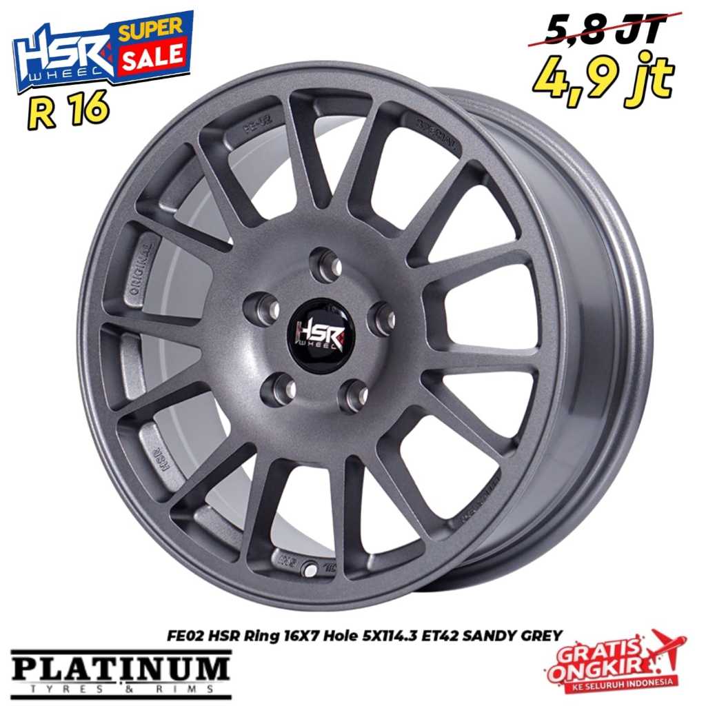 Jual VELG MOBIL RALLY LOOK RING 16 UNTUK OUTLANDER, XPANDER, INNOVA,R3 ...