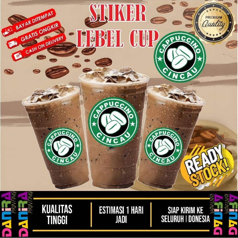 Jual Stiker Cappucino Cincau 50pcs | Shopee Indonesia