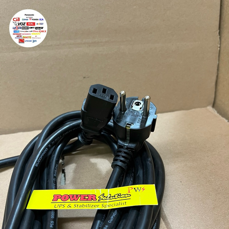 Jual Kabel Power Ac-Cpu 10M 10 Meter SNI SUCOFINDO Tebal 3x 1.5mm 16A ...