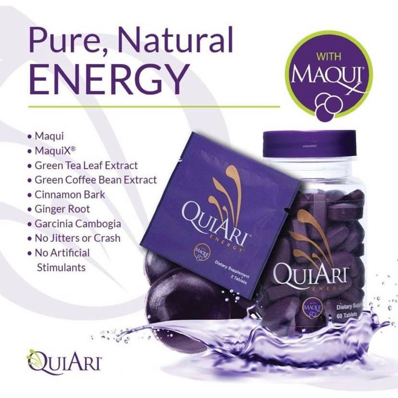 Jual QuiAri Energy 1 BOTOL (60 tablets) | Shopee Indonesia