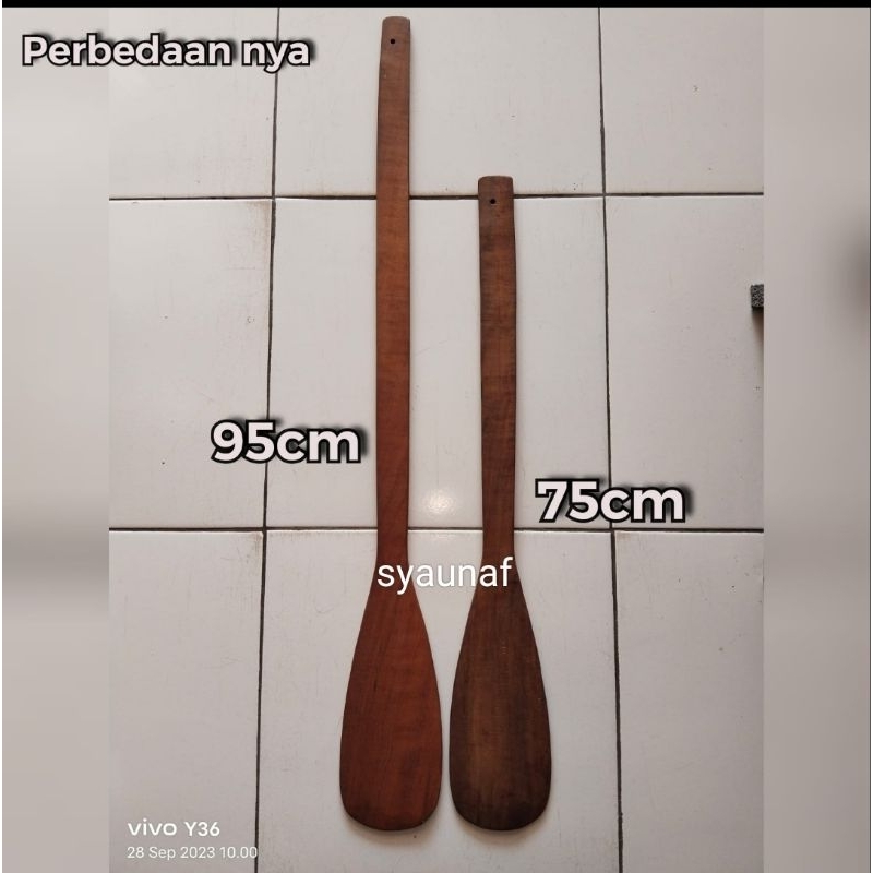 Jual spatula kayu besar/Sutil kayu jumbo buat acara besar | Shopee ...