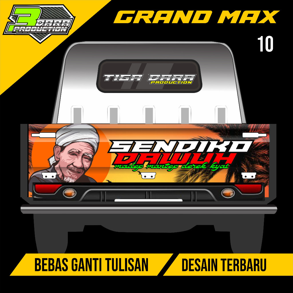 Jual Stiker Decal Pintu Belakang Grand Max Stiker Pintu Bak Belakang ...