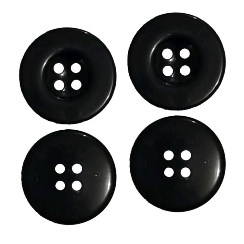 Jual kancing jaket /dress/jas/25mm 2,5cm 40L hitam 1gros | Shopee Indonesia