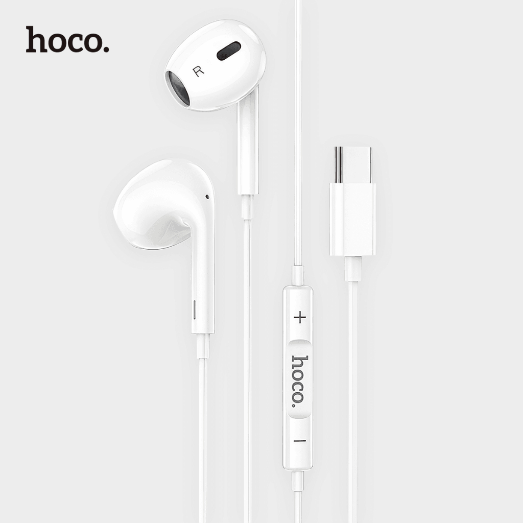 Jual HOCO Earphone Type-C Headset Handsfree Microphone M1 Max | Shopee ...