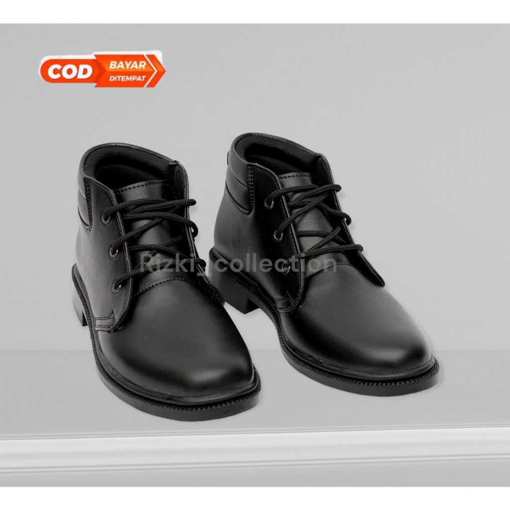Jual Sepatu Kilap Pantofel Resmi Sepatu PDH Security Satpam Model Tali ...