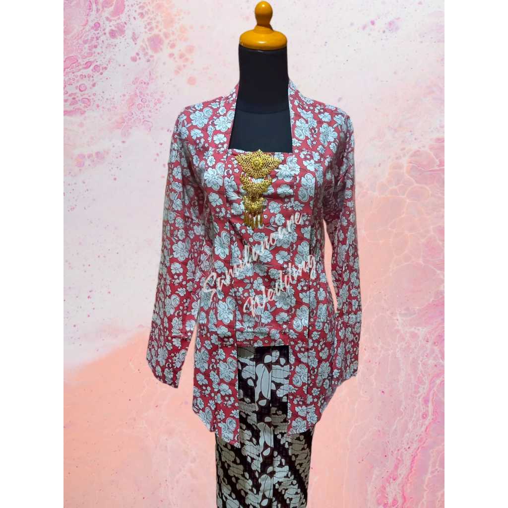 Jual KEBAYA KLASIK MOTIF BUNGA | Shopee Indonesia