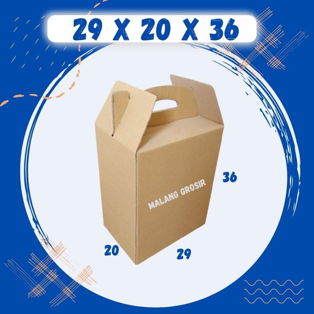 Jual Kardus Jinjing 29x20x36 Gable Box Dus Parcel Packing Buah Hampers ...