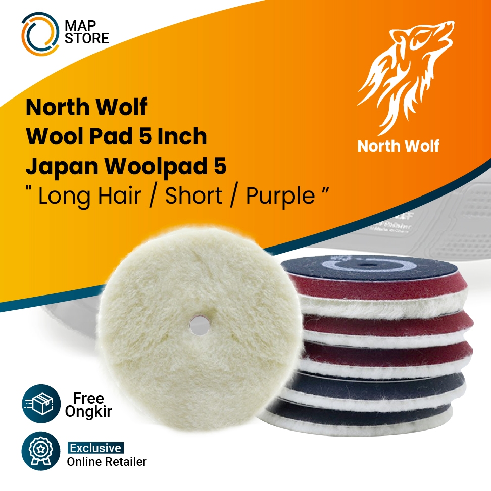 Jual North Wolf Wool Pad 5 Inch Japan Busa Poles 5" Long Hair / Short ...