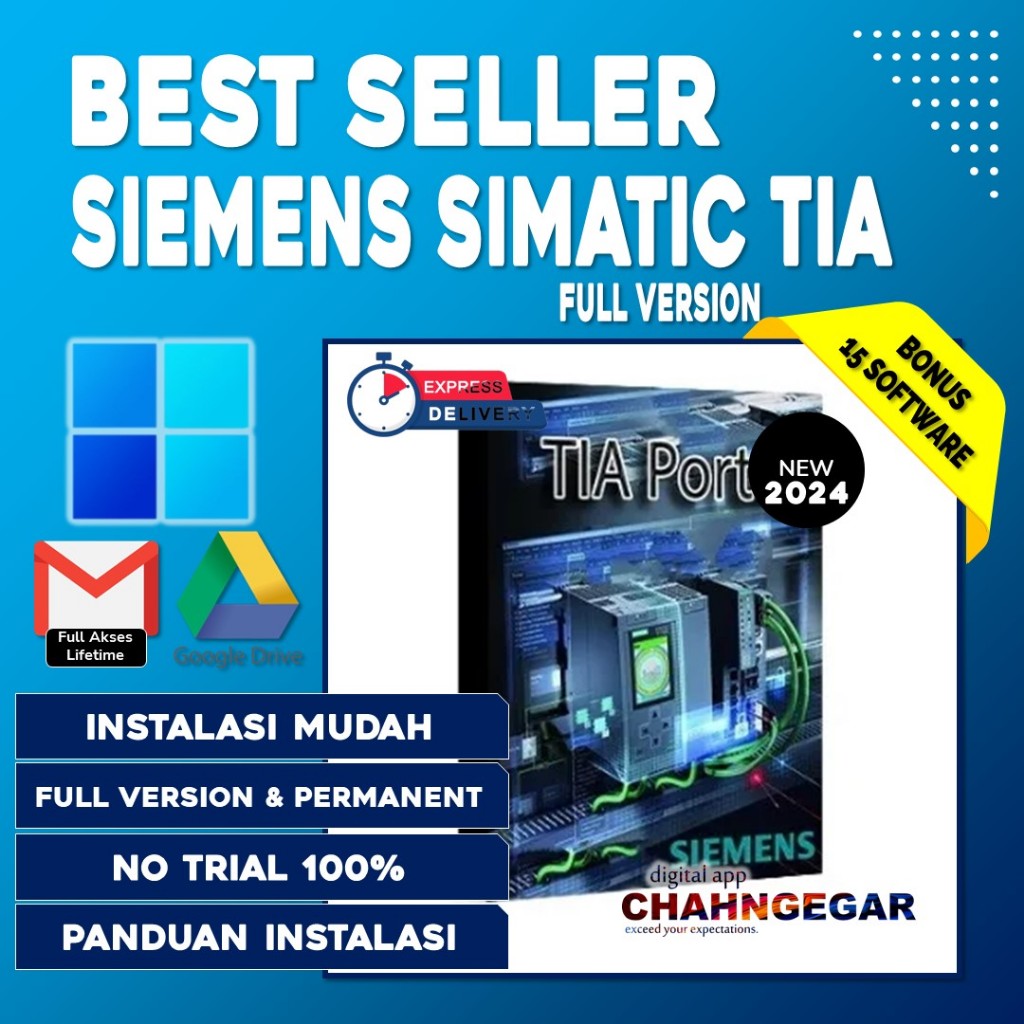 Jual Siemens SIMATIC TIA Portal 19 (2024) Full Version Software pemrograman PLC | Shopee Indonesia