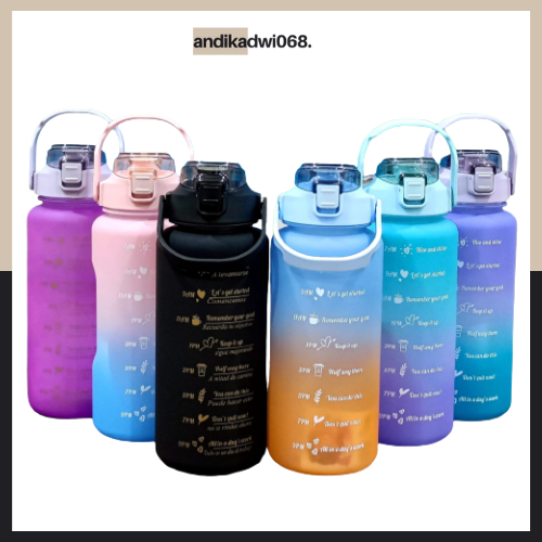 Jual [NEW ITEM] BOTOL MINUM GRADASI 2L / BOTOL AIR MINUM KOREA / BOTOL ...