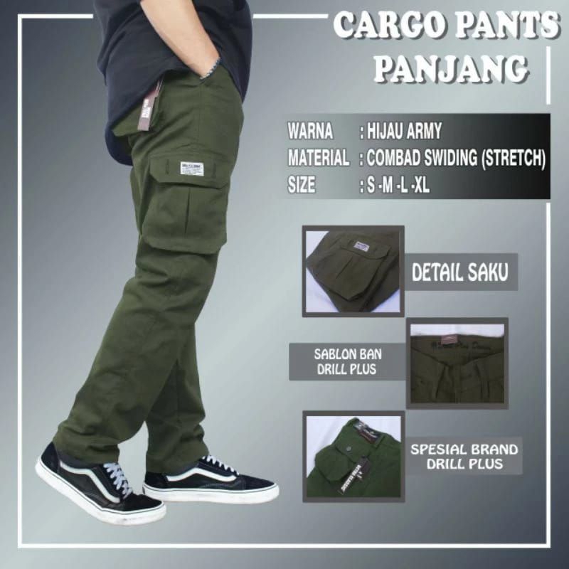 Jual 28 - 42 CELANA CARGO PANJANG SLIM FIT PRIA DISTRO TERBARU/Celana cargo pria jumbo panjang ...