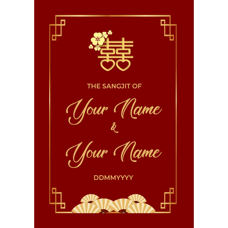 Jual Custom Label Sangjit Stiker Paper belt Sangjitan / Teapai ...