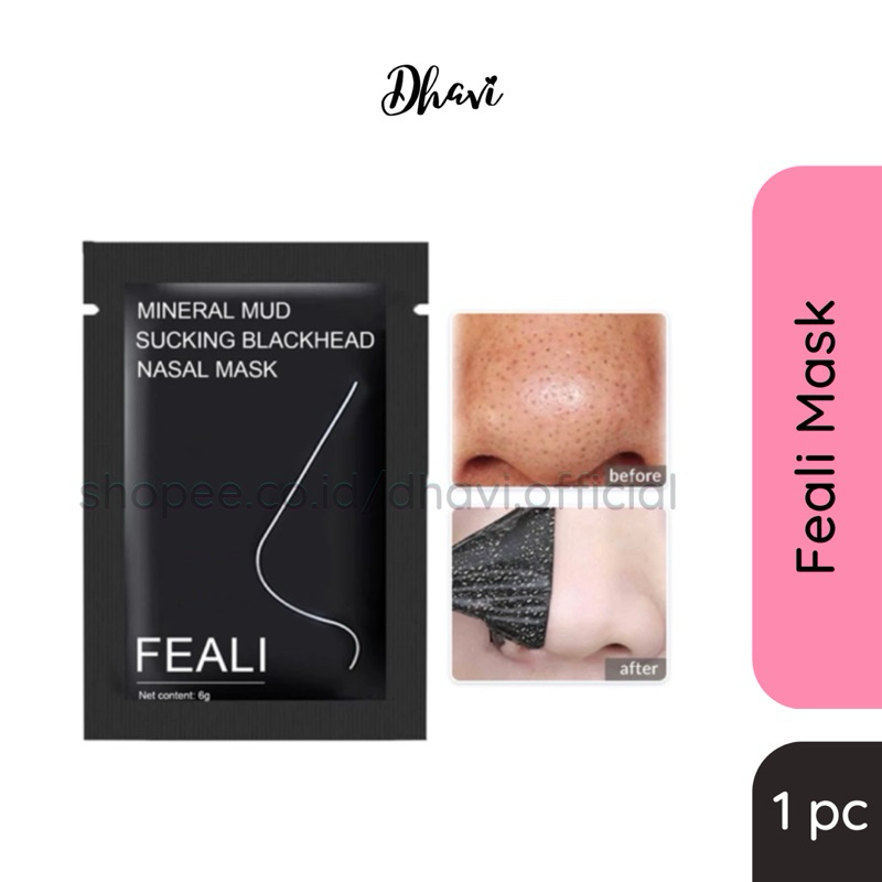 Jual FEALI Mineral Mud Sucking Blackhead Nasal Mask Activated Carbon ...