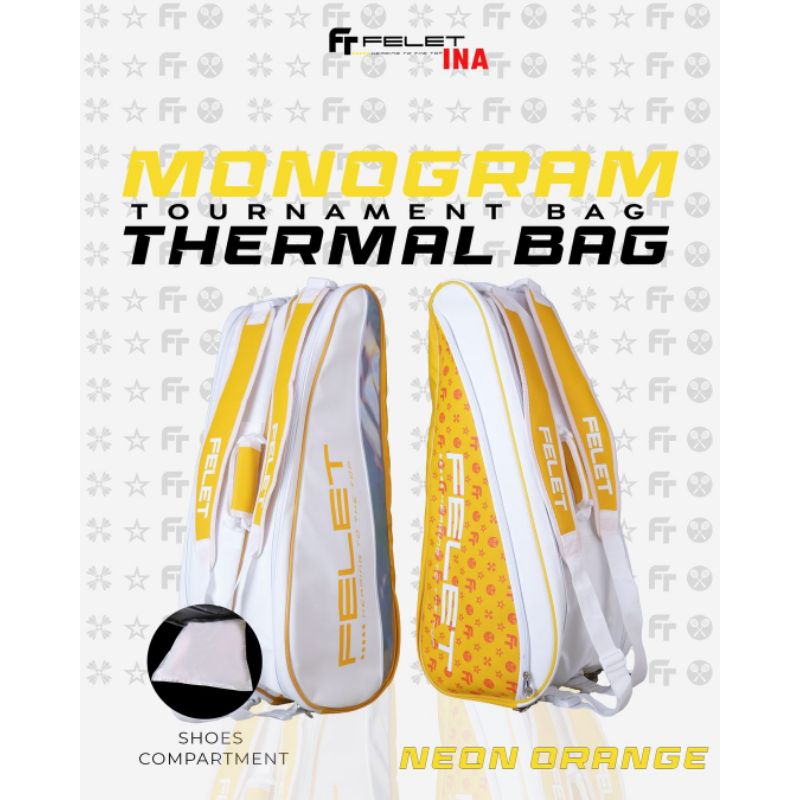 Jual TAS BADMINTON FELET MONOGRAM THERMAL | Shopee Indonesia