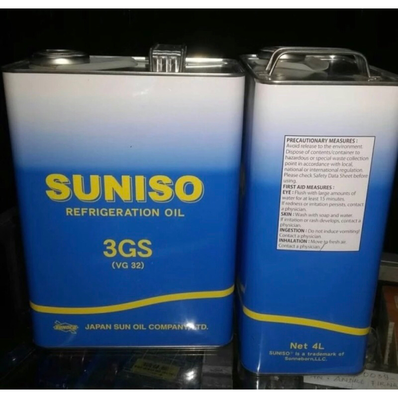 Jual Oli Kompresor 3GS Suniso Kaleng 4 Liter | Shopee Indonesia