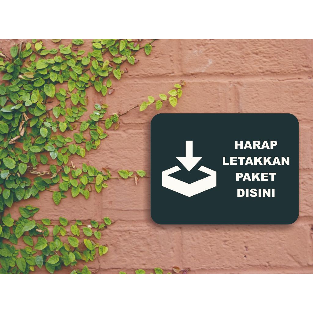 Jual papan akrilik tulisan letakkan paket disini | Shopee Indonesia