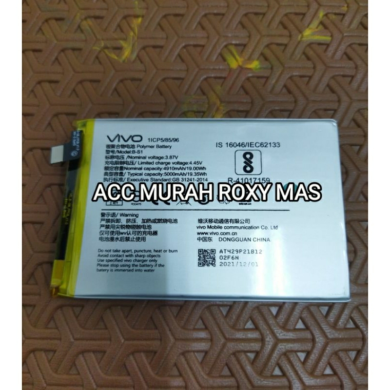 Jual ORIGINAL 100% BATERAI BATRE HANDPHONE VIVO Y21 2020 / Y21A / Y21T ...