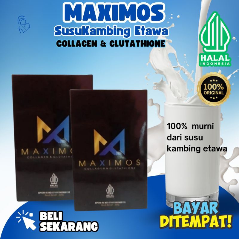 Jual Maximos Collagen & Glutathione Susu Kambing Etawa | Shopee Indonesia