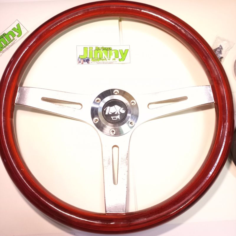 Jual STIR JIMNY KAYU WHEEL WOOD STEER KATANA KLASIK VINTAGE UKURAN 15 ...