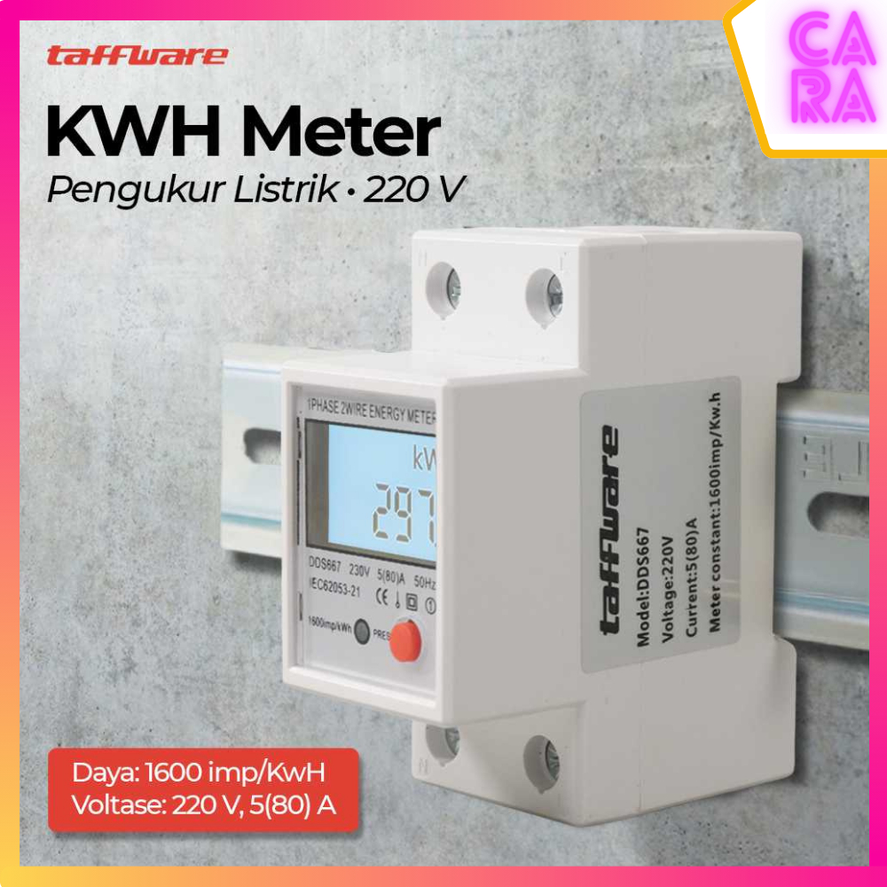 Jual kWh Meter Pengukur Listrik Power Voltmeter 220V DDS667 | Shopee ...