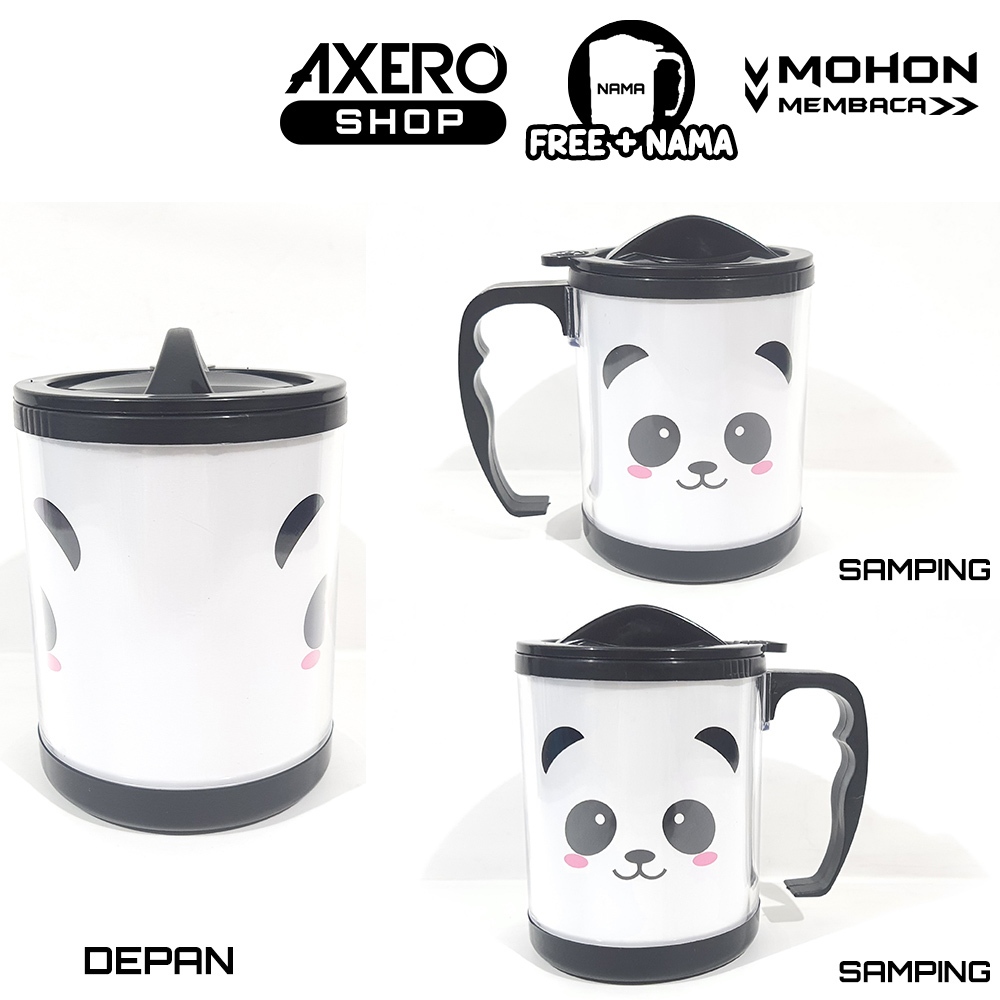 Jual Tumbler MUG gelas minum custom PANDA / tumbler mug GS / PANDA ...