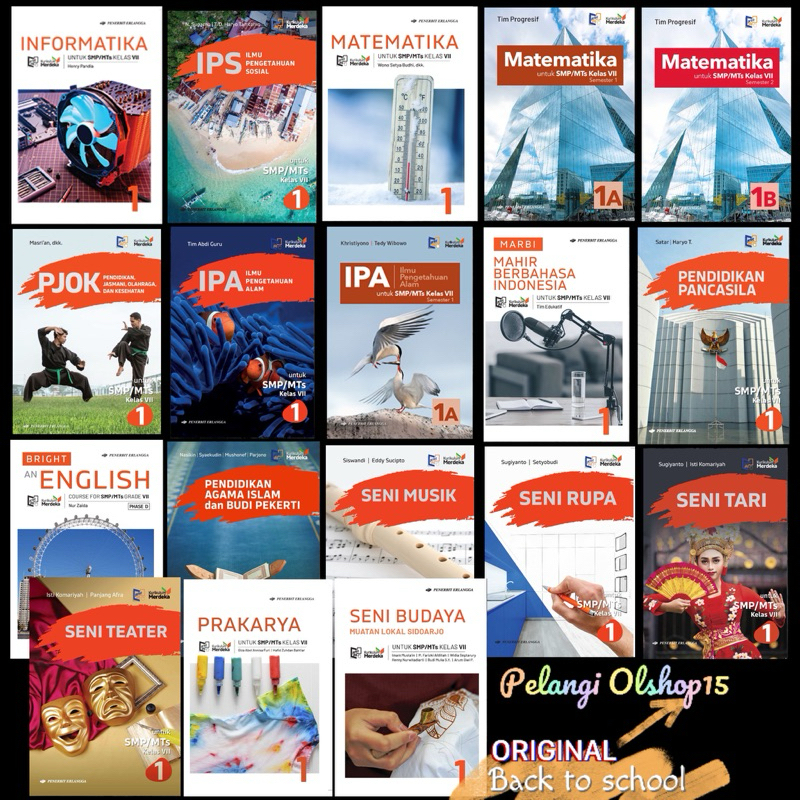 Jual BUKU PAKET KURIKULUM MERDEKA SMP/MTS KELAS 7 (VII) ERLANGGA ORIGINAL | Shopee Indonesia