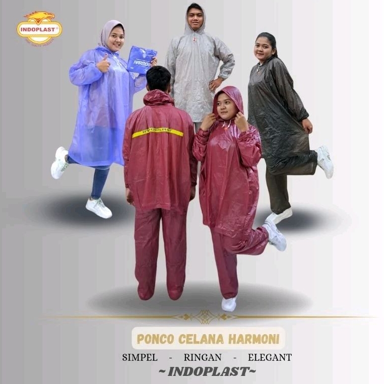 Jual Jas Hujan HEPI HARMONI Indoplast / Polos Dewasa | Shopee Indonesia