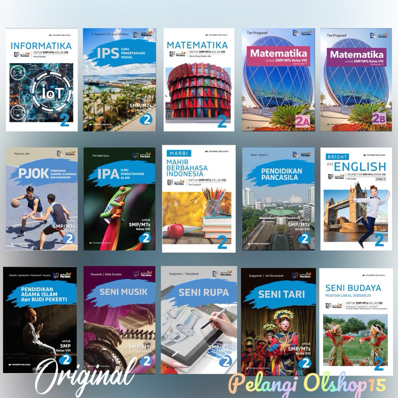 Jual BUKU PAKET KURIKULUM MERDEKA SMP/MTS KELAS 8 (VIII) ERLANGGA ORIGINAL | Shopee Indonesia