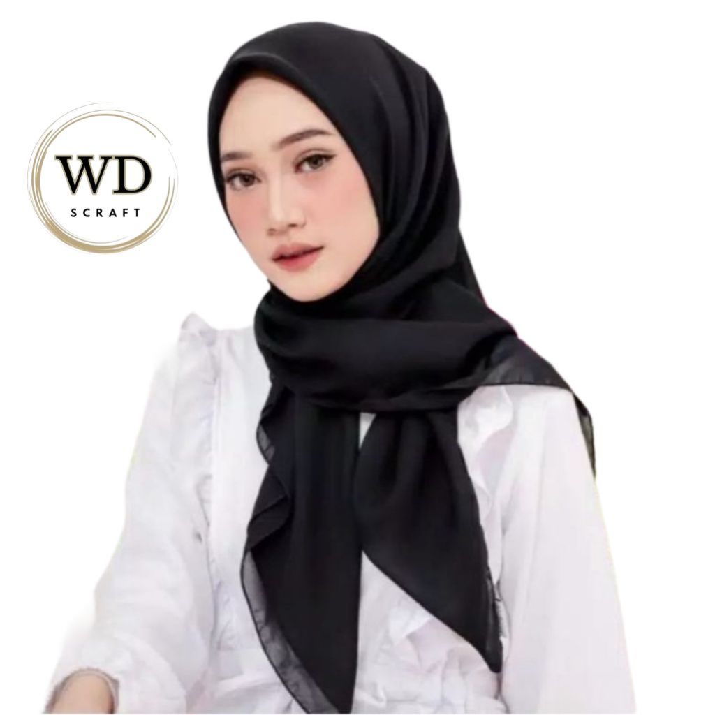 Jual Hijab Paris Premium Segi Empat Jilbab Voal Kerudung Segi Empat | Shopee Indonesia