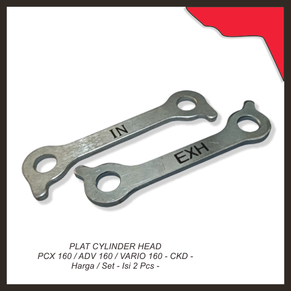 Jual Plat Cylinder Head Pcx 160 / Adv 160 / Vario 160 -- Set / 2 pcs ...