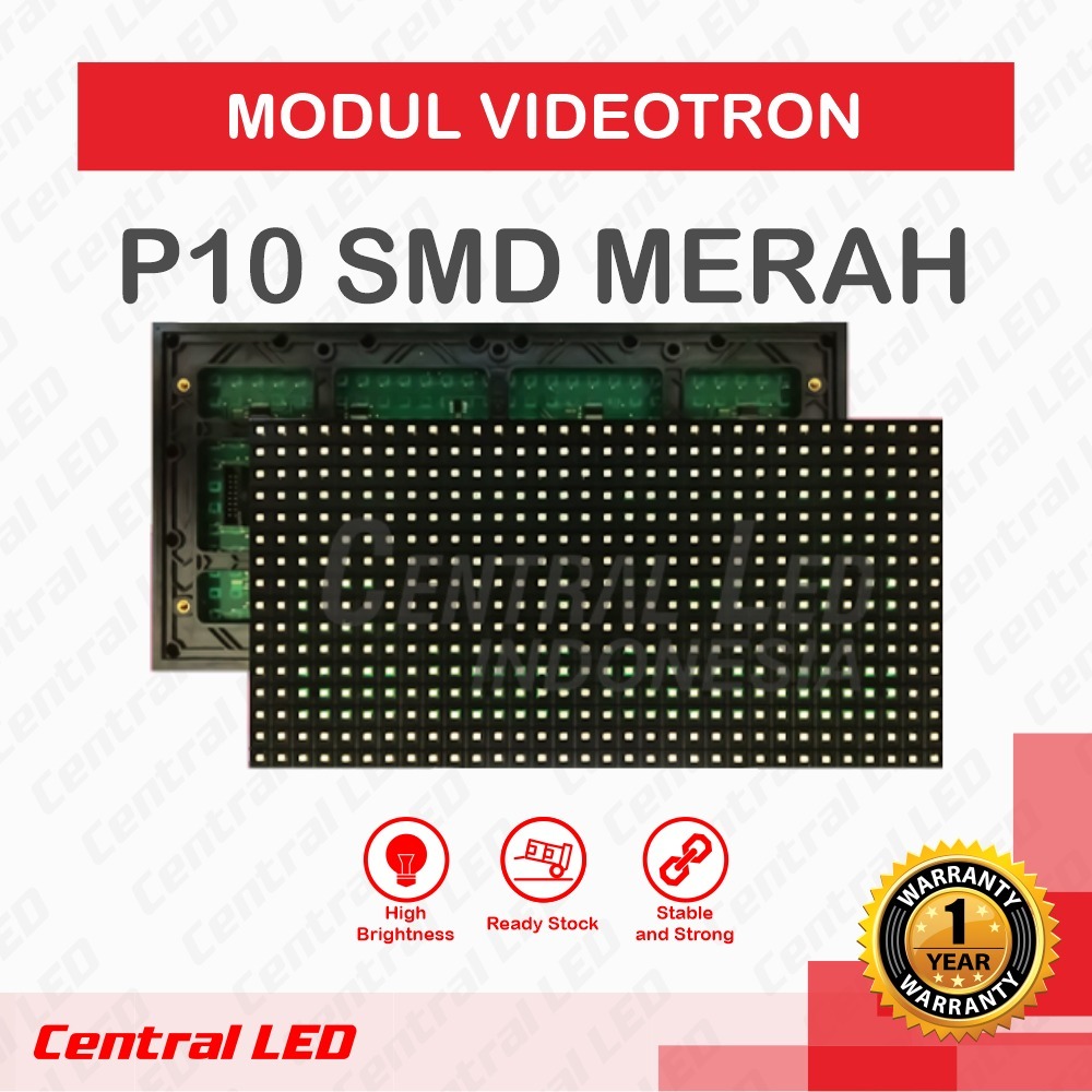 Jual LED PANEL MODULE/ MODUL P10 RED/MERAH RUNNING TEXT | Shopee Indonesia