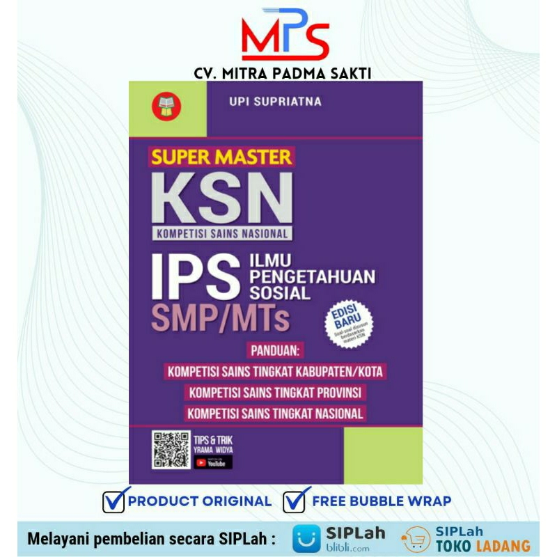 Jual BUKU SUPER MASTER KSN (Kompetisi Sains Nasional) IPS SMP/MTS | Shopee Indonesia