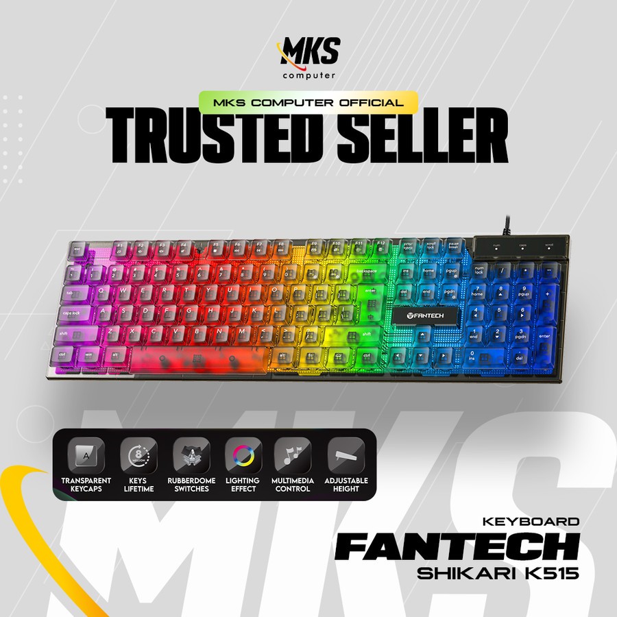 Jual Fantech Shikari K515 Wired Gaming Keyboard | Shopee Indonesia