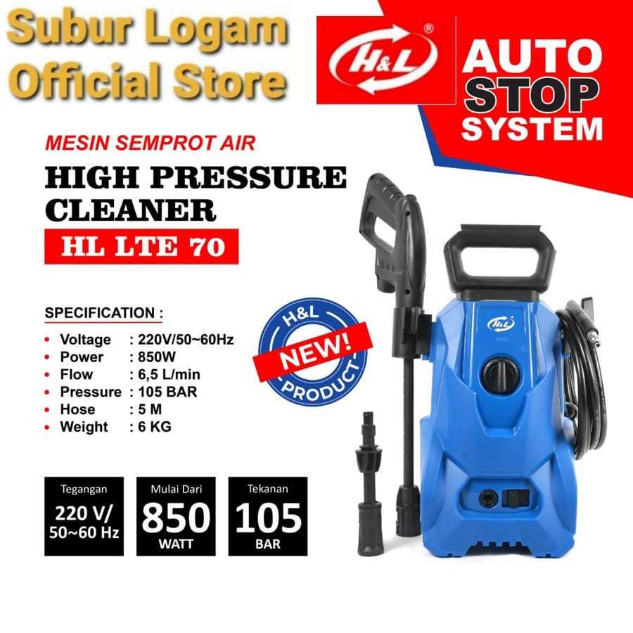 Jual (Paket) HL LTE 70 + Foam Lance Jet Cleaner High Pressure H&L Mesin ...