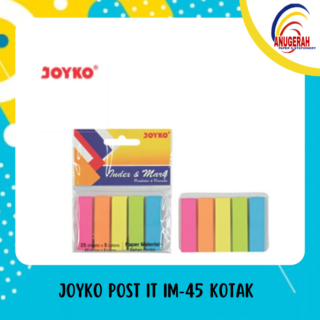Jual JOYKO POST`IT IM-45 MARK KERTAS KOTAK (PCS) | Shopee Indonesia