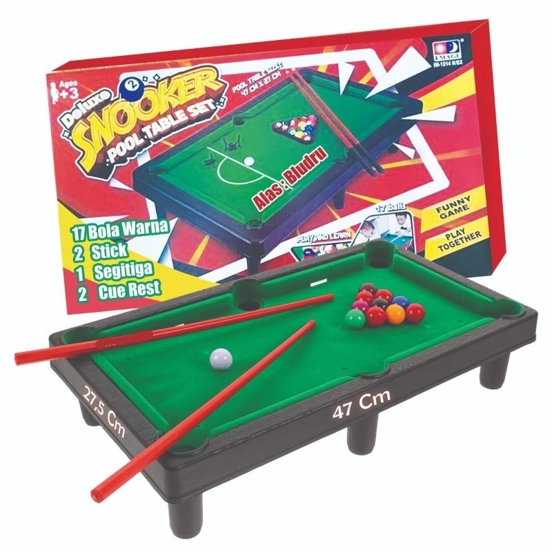 Jual Mainan Billiard Snooker 47cm anak board games game toy hadiah ...