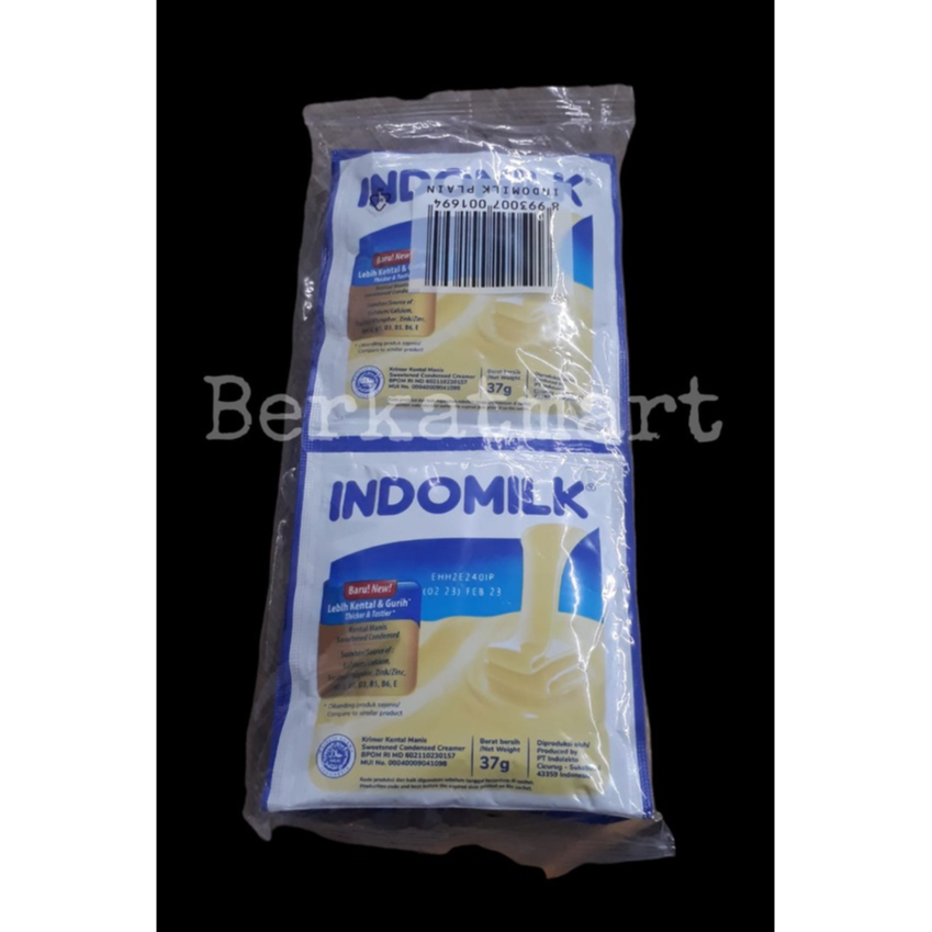 Jual Indomilk Putih Sachet 6x37gr Krimer Kental Manis SKM 1 pak ...